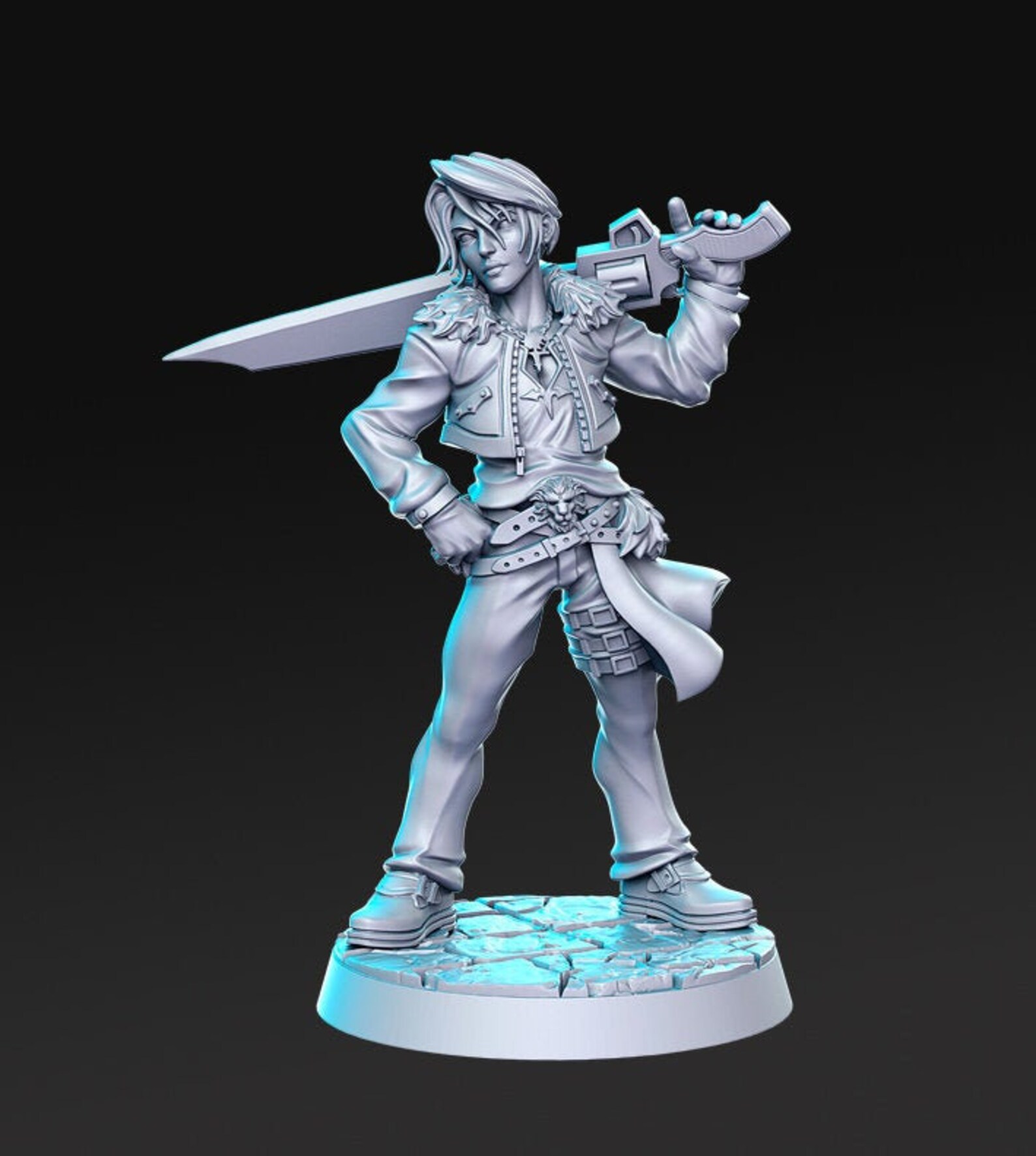 Modern Swordsman Dnd Miniature Tabletop Rpg Dnd Mini Dandd Etsy