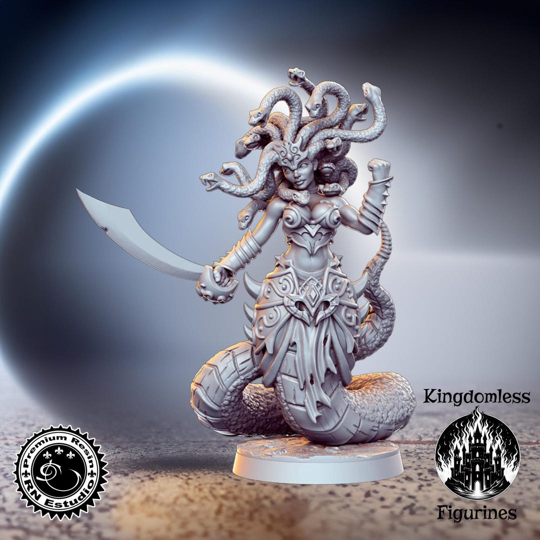 Medusa Snake Goddess Dnd Miniature | Tabletop RPG Dnd Mini | D&D ...