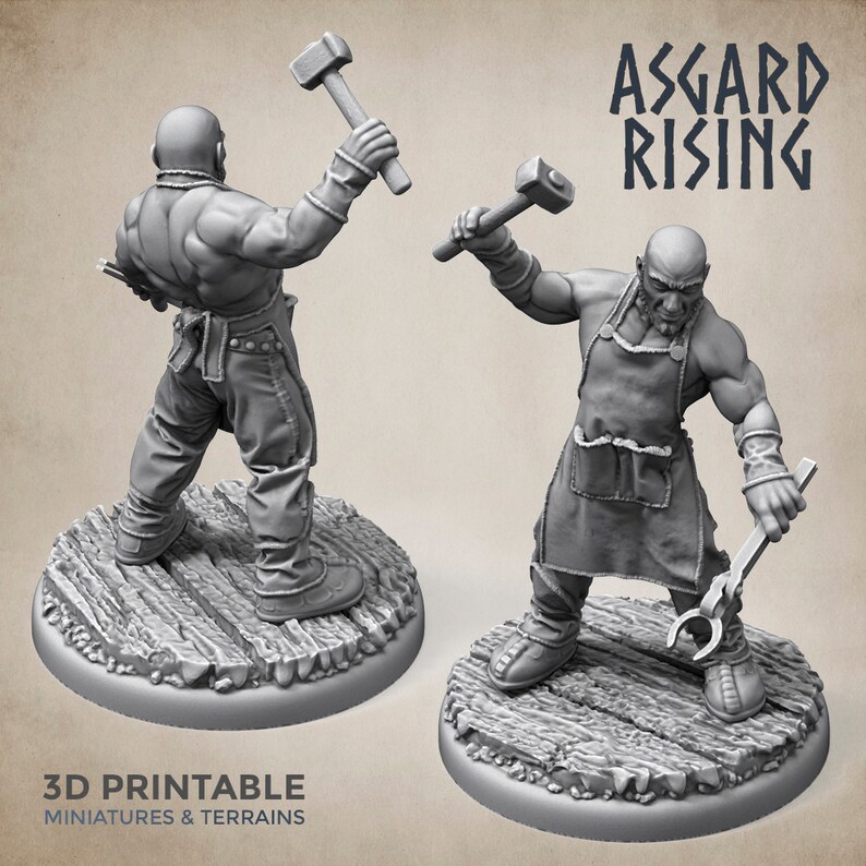 Male Viking Villager DND Miniature, Dnd Tabletop RPG Mini, D&D ...