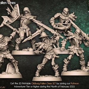 Old-burg Fallen Ones Full Set Dnd Miniature Tabletop RPG Dnd Mini D&D ...