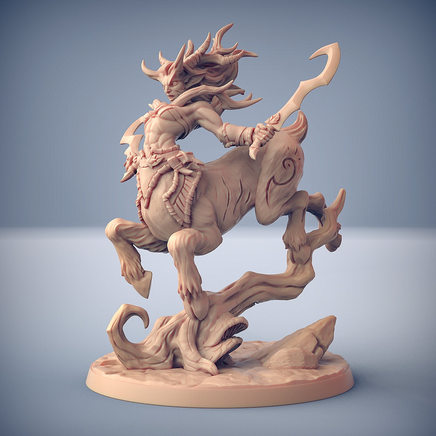 Satyr Champion Centaur Dnd Miniature Tabletop RPG Dnd Mini - Etsy