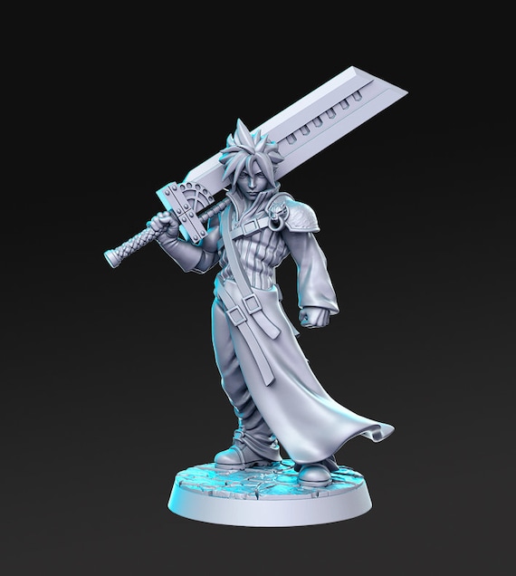 Heavy Sword Blademaster Dnd Miniature Tabletop RPG Dnd Mini - Etsy