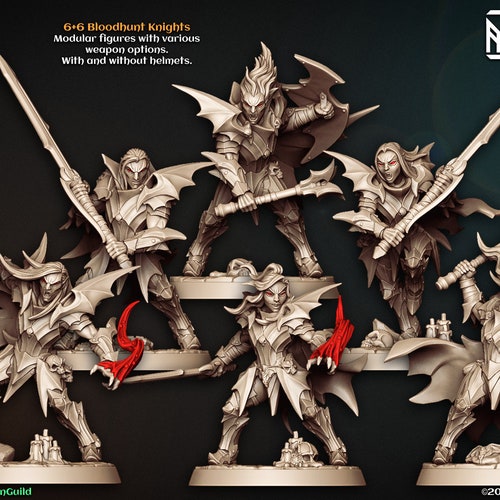 Vampire Fighter Mini Dnd Tabletop RPG Miniature D&D - Etsy