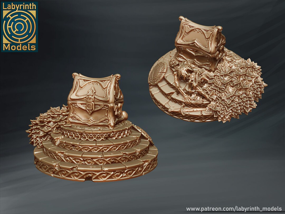 Treasure Chest Terrain Dnd Miniature Tabletop RPG Dnd Mini - Etsy
