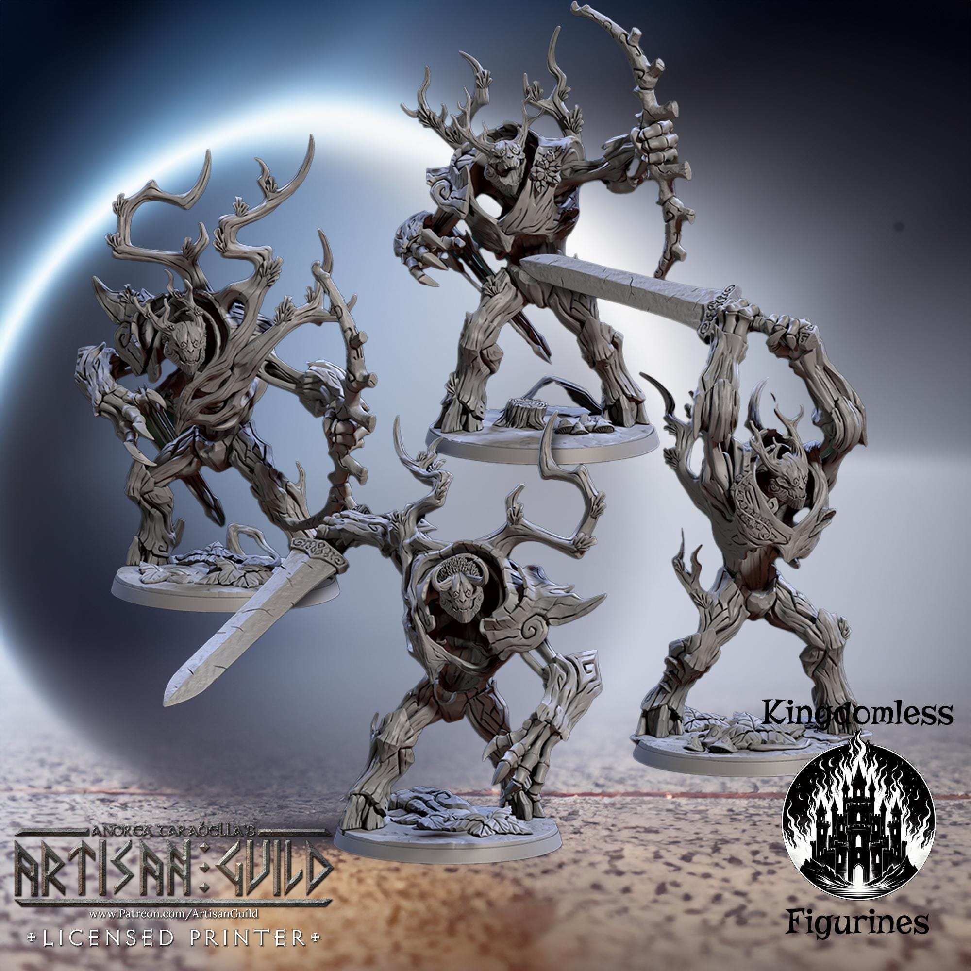 Barkwraith Spriggans Miniature Set: Dnd Tabletop RPG, Artisan Guild - Etsy