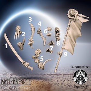 Dnd Female Catfolk Princess Magic Carpet Mini | Tabletop RPG Miniature ...