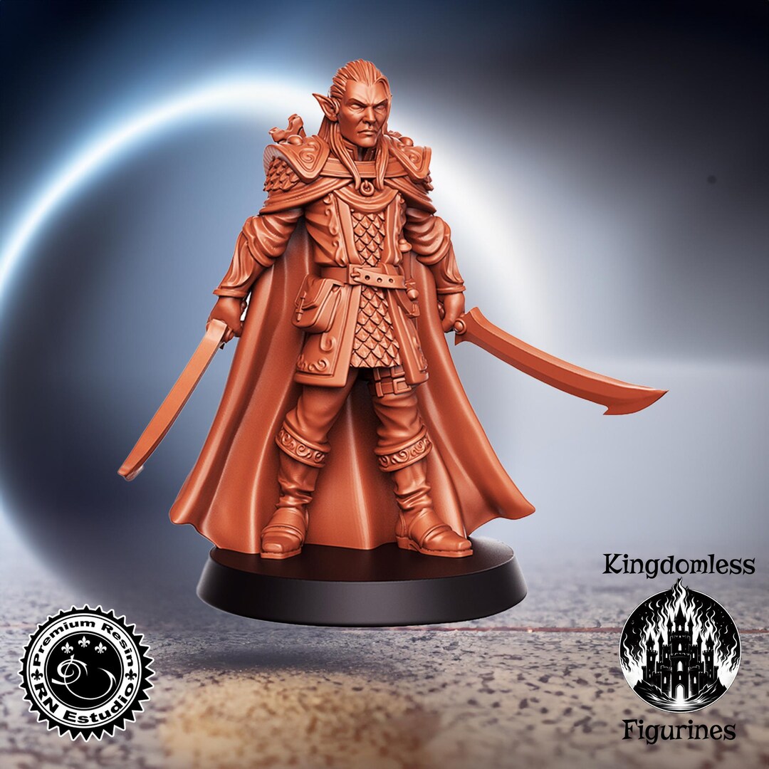 Dnd Elf Warrior Mini Tabletop RPG Miniature D&D Figurines Pathfinder ...