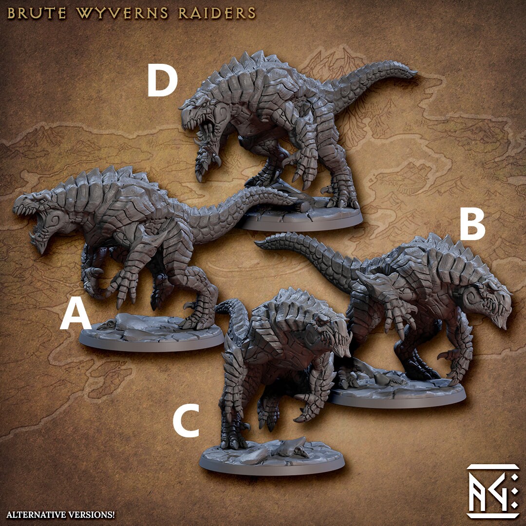 Lizardmen Riders Dnd Miniature Tabletop RPG Dnd Mini D&D - Etsy