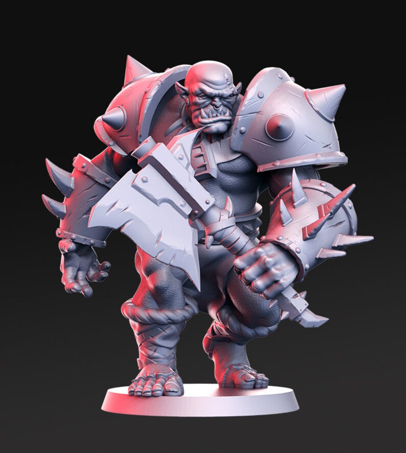 Dnd Orc Champion Mini Tabletop RPG Miniature D&D Figurines - Etsy