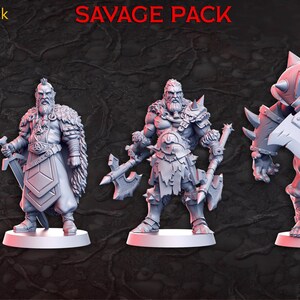 Savage Pack Set Dnd Miniature Tabletop RPG Dnd Mini D&D - Etsy