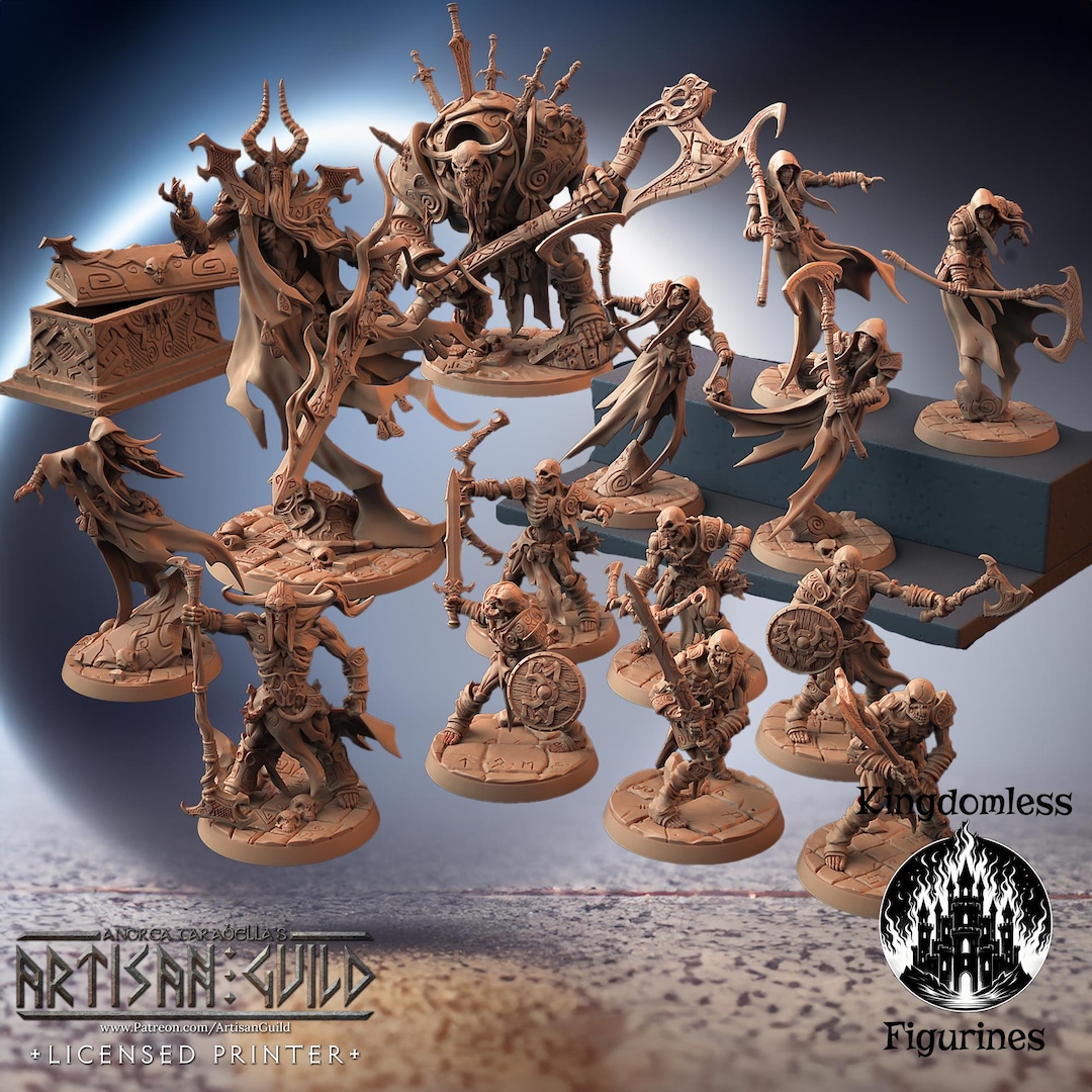 Lich Lord Miniature Set | Artisan Guild Dnd RPG Miniatures - Etsy