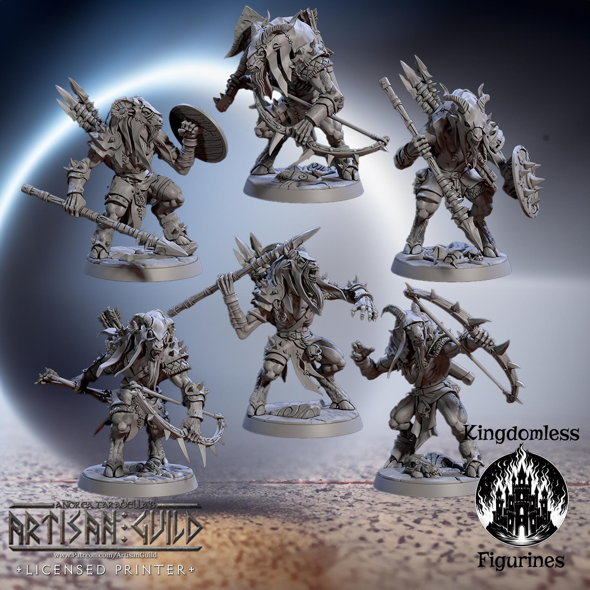 Rise of the Beastman Miniature Set: Dnd Tabletop RPG, Artisan Guild - Etsy