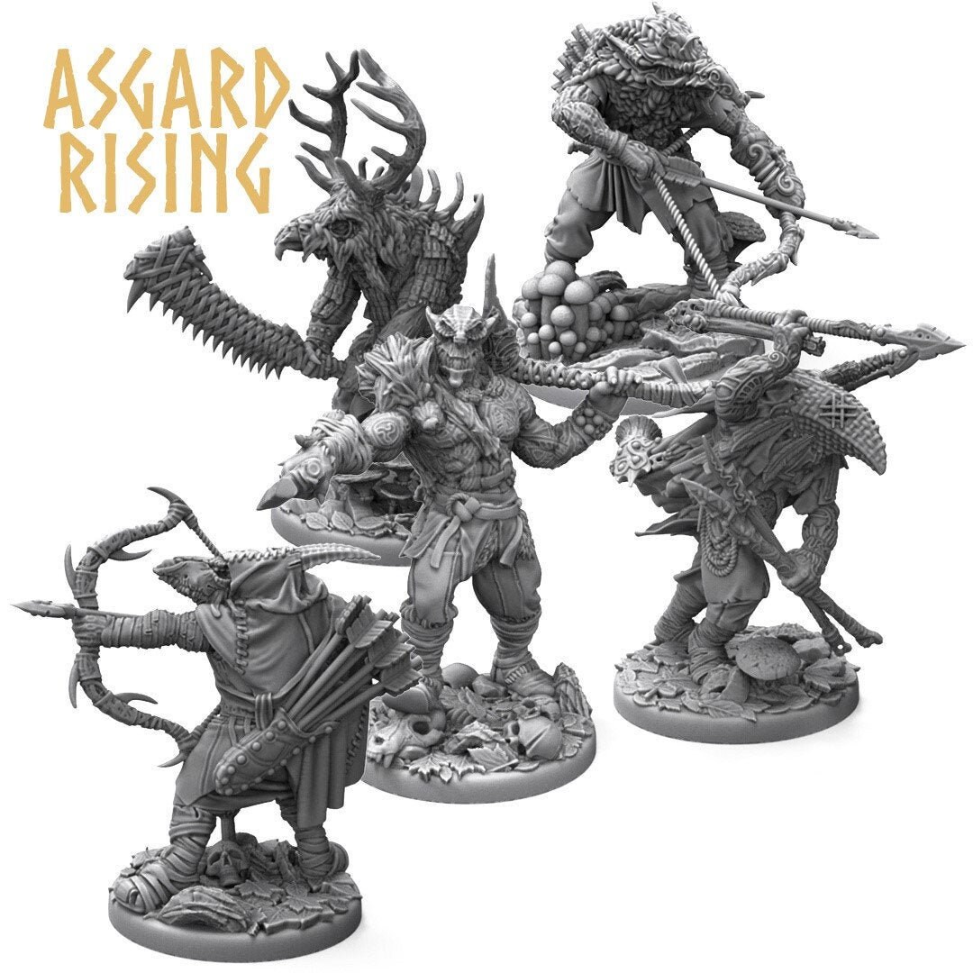 Viking Hunters DND Miniature | Dnd Tabletop RPG Mini | D&D Figurines ...