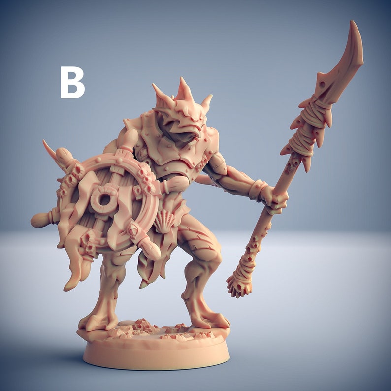 Fishfolk Warrior Dnd Miniature Dnd Tabletop RPG Mini D&D - Etsy