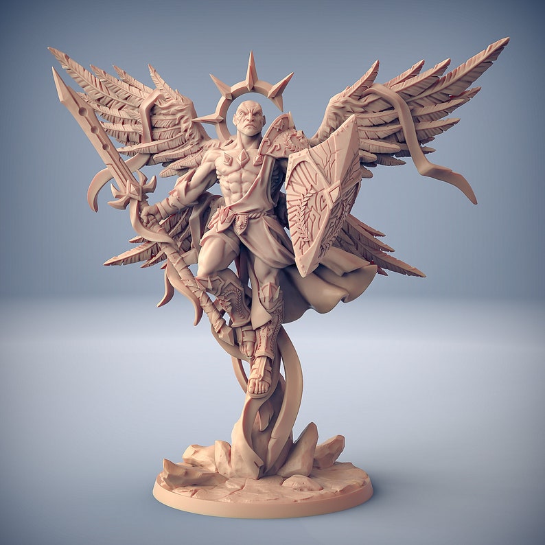 Paladin Angel Epic Boss Dnd Miniature Tabletop RPG Dnd Mini - Etsy