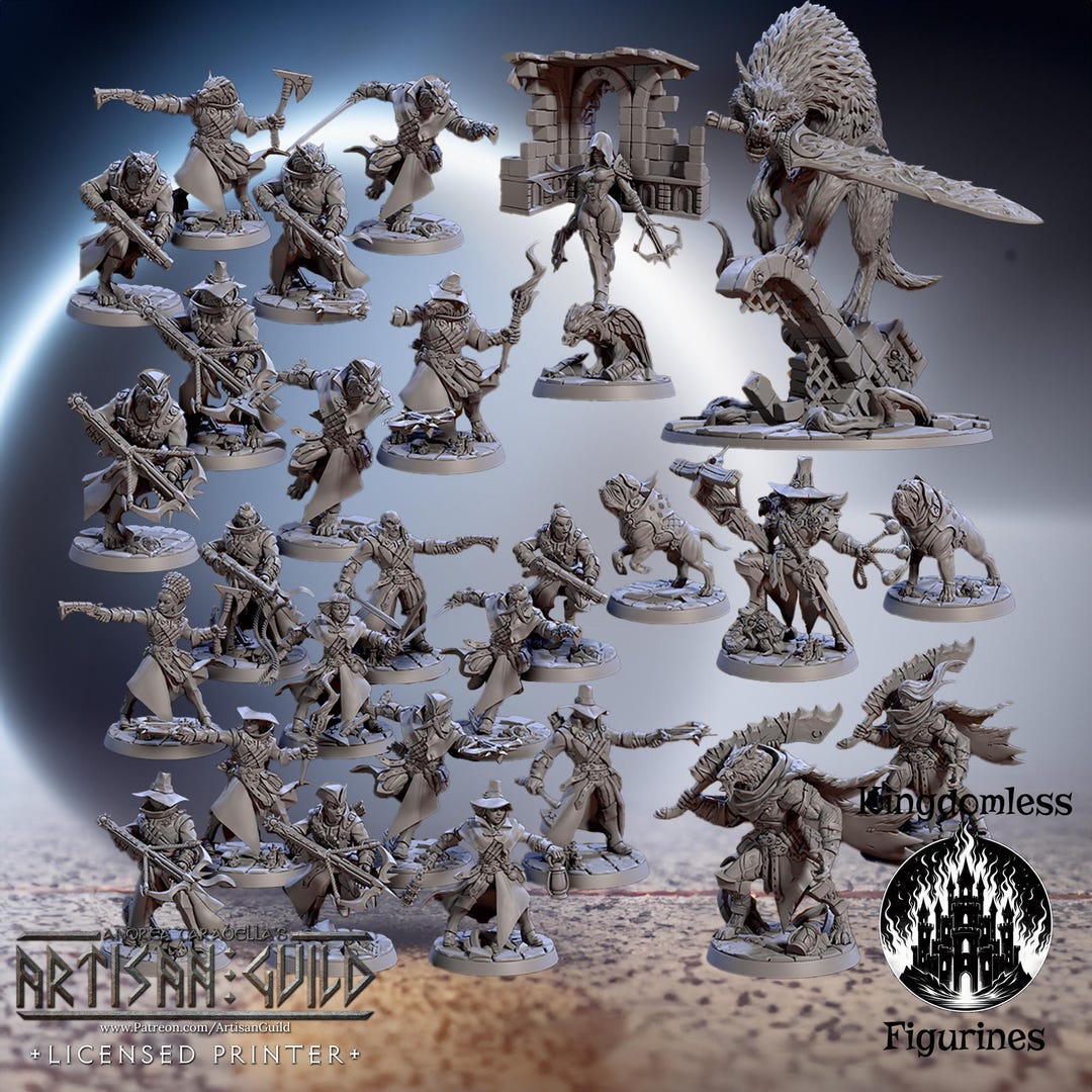 Requiem Demon Hunters Full Set Dnd Miniature | Tabletop RPG Dnd Mini ...