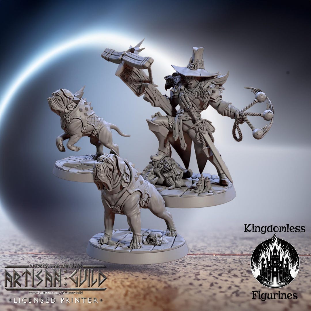 Hound Master Dnd Miniature | Artisan Guild, Modular RPG Figurine - Etsy