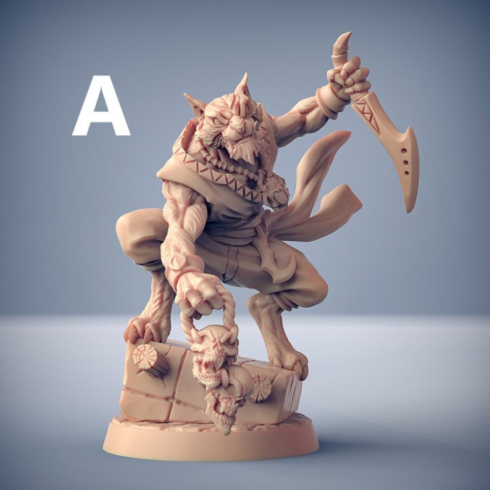 Dnd Catfolk Fighter Mini Tabletop RPG Miniature D&D - Etsy