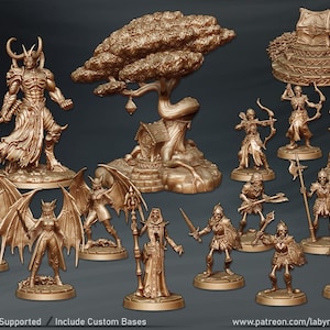 Large Tree Shrine Terrain, Dnd Miniature, Tabletop RPG, Labyrinth ...