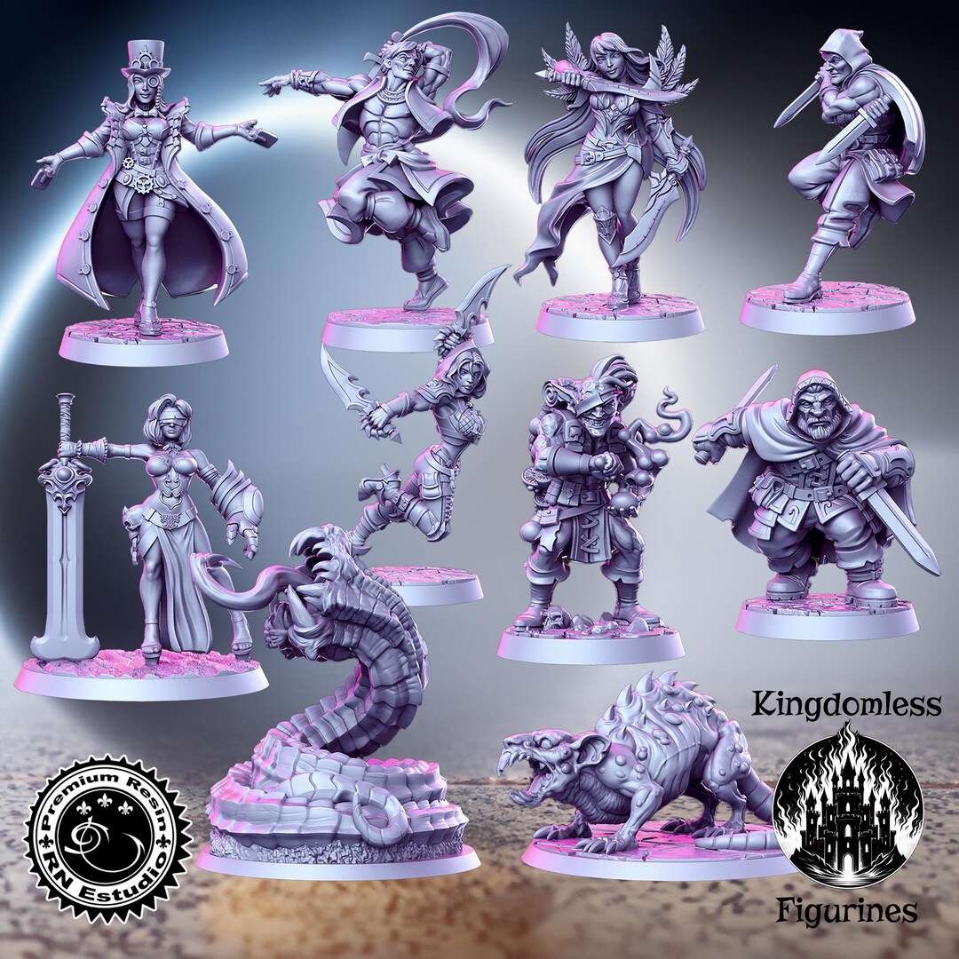 Thieves & Assassins Dnd Miniatures Set | Resin RPG Mini, RN Estudio - Etsy