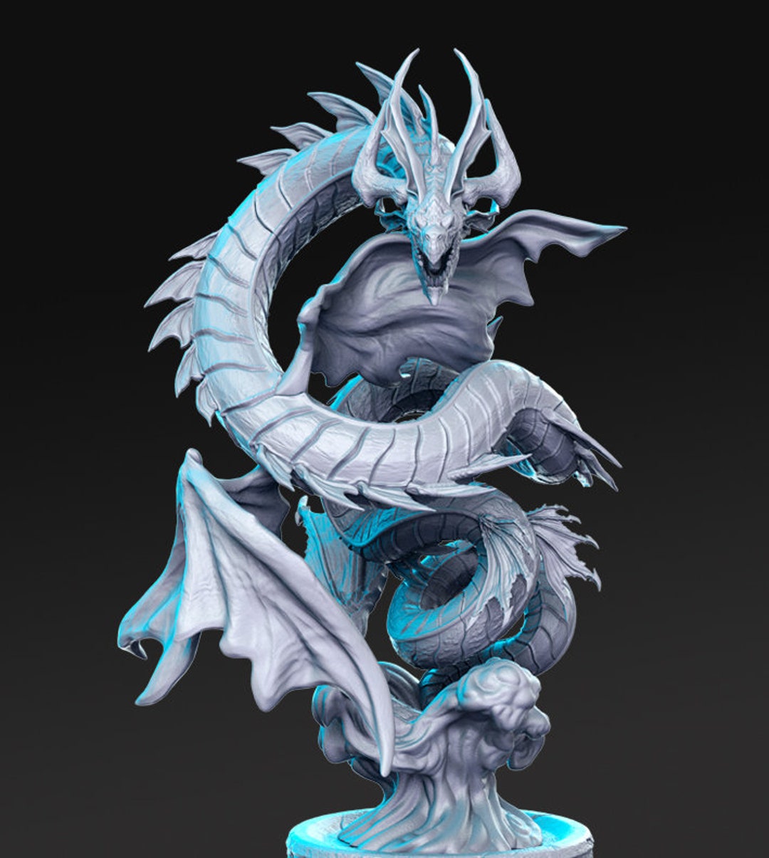 Flying Serpent Dnd Miniature Tabletop RPG Dnd Mini D&D Figurines ...