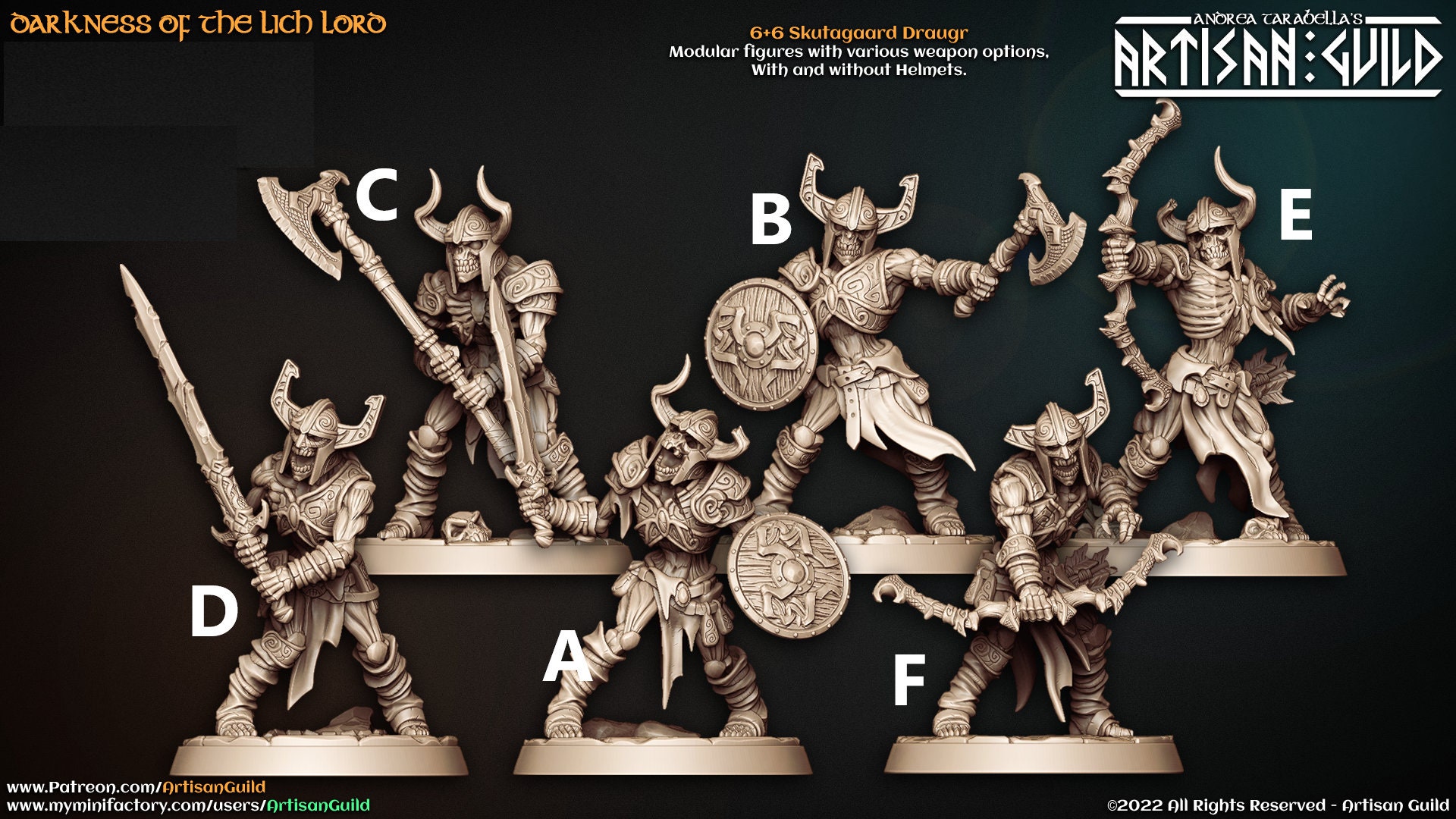 Undead Warriors Dnd Miniature Tabletop RPG Dnd Mini D&D - Etsy