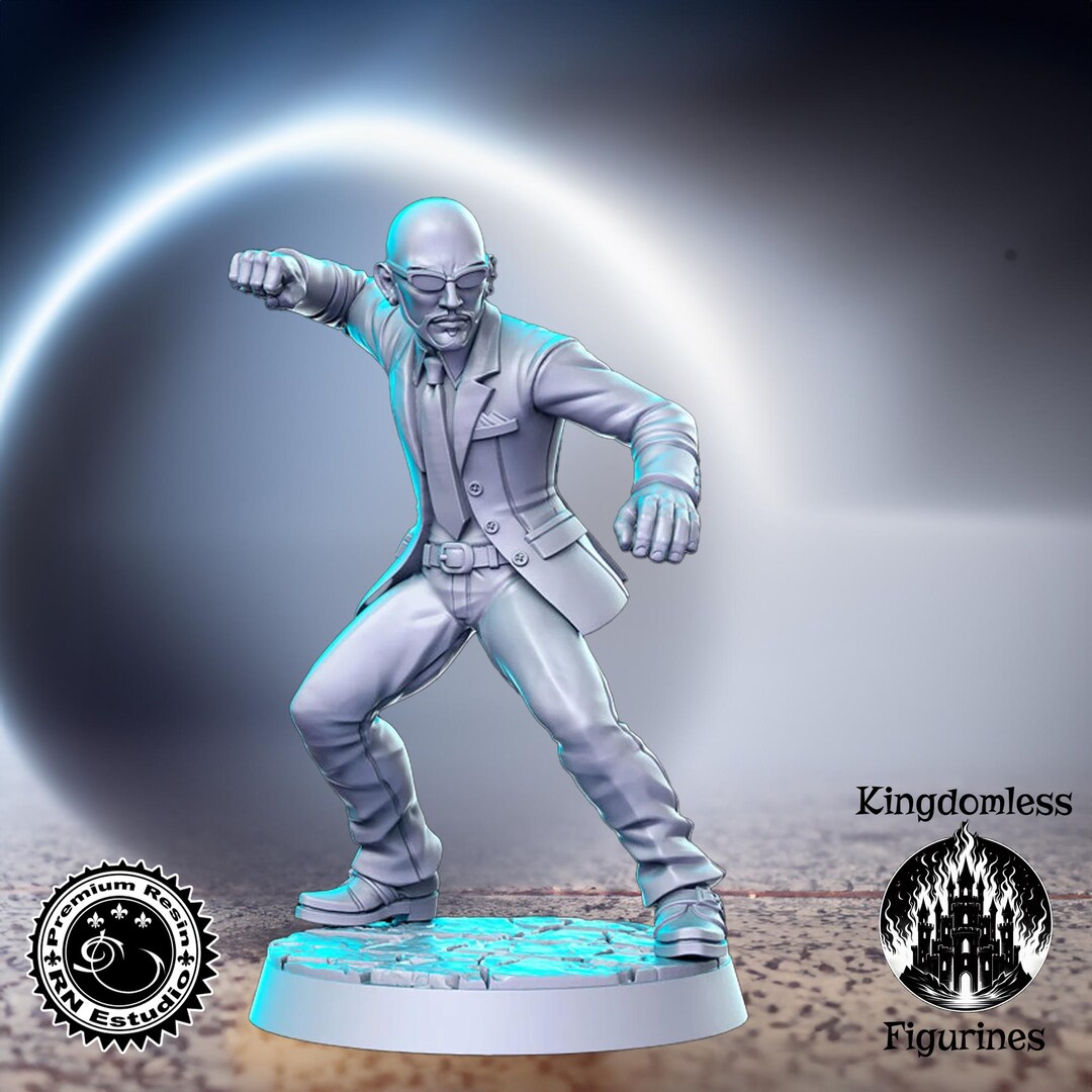 Modern Hitman Dnd Miniature, Tabletop RPG Dnd Mini, D&D Figurines ...