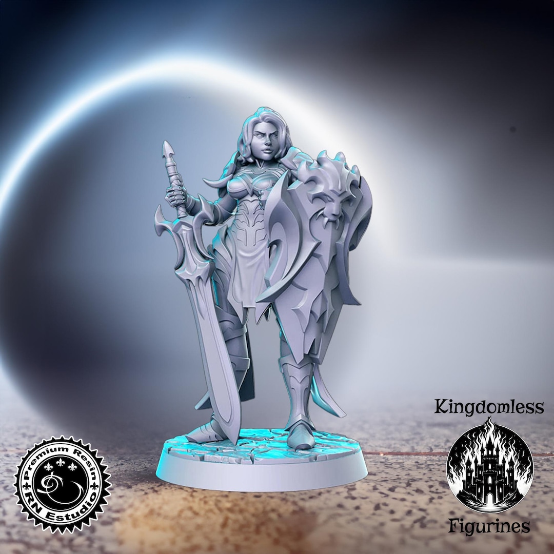 Dungeon Dark Knight Pinup Dnd Miniature, Tabletop RPG Dnd Mini, D&D ...