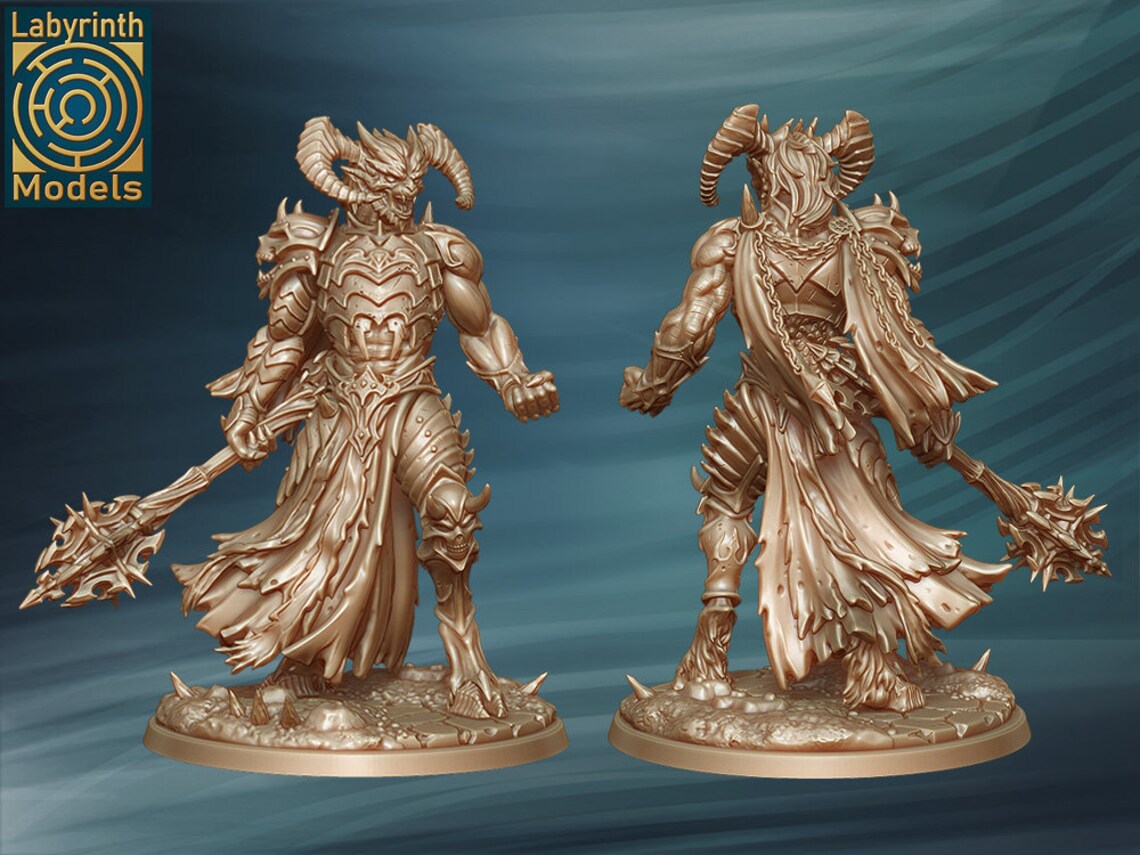 Demon Lord Dnd Miniature, Tabletop RPG Dnd Mini, D&D Figurines, Fantasy ...