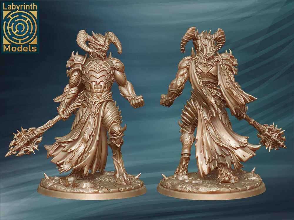 Demon Lord Dnd Miniature, Tabletop RPG Dnd Mini, D&D Figurines, Fantasy ...