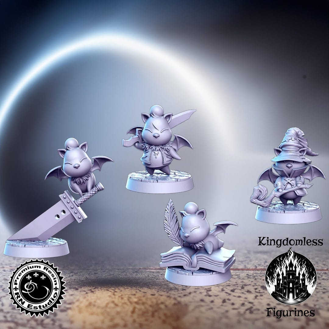 Batomon Moogle Dnd Miniature | Tabletop RPG Dnd Mini | D&D Figurines ...