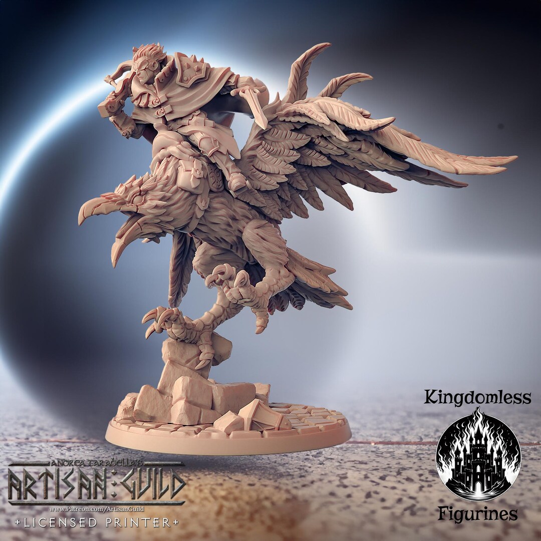 Thief Raven Rider Dnd Miniature | Tabletop RPG Dnd Mini | D&D Figurines ...