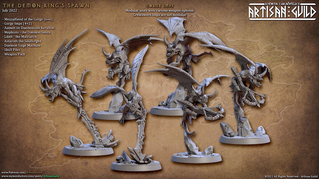 Flying Imp Dnd Miniature | Tabletop RPG Dnd Mini | D&D Figurines for ...