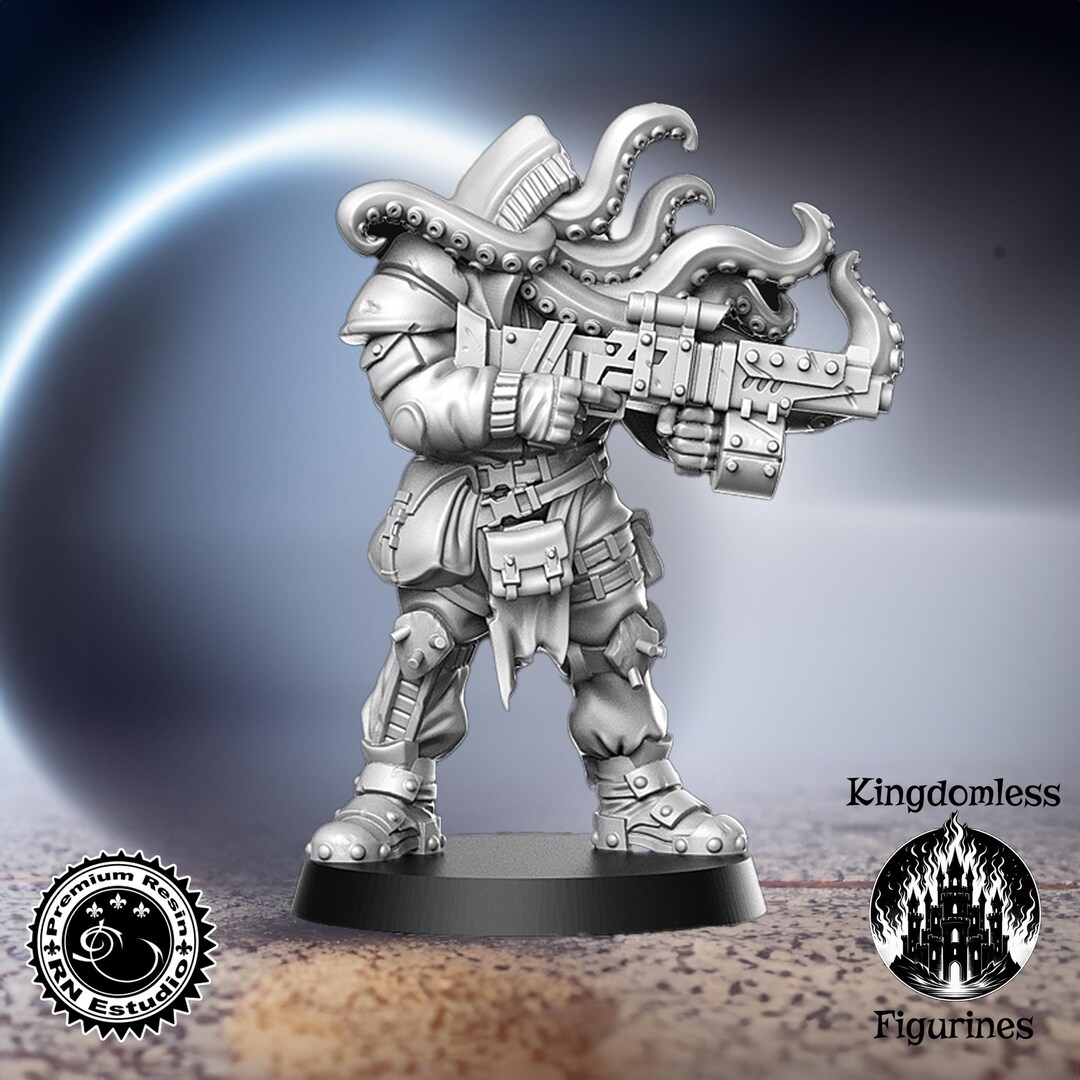 Octopus Soldier, Tabletop RPG Dnd Mini, D&D Figurines, Fantasy Gaming ...