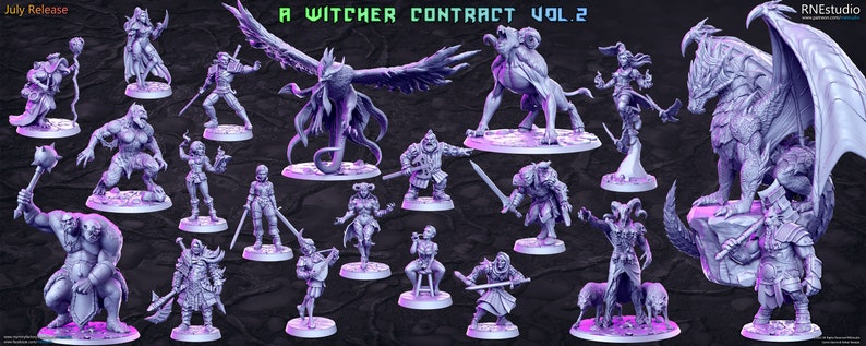 Monster Hunter Miniature: RPG Dnd Mini for Tabletop Gaming RN Estudio ...
