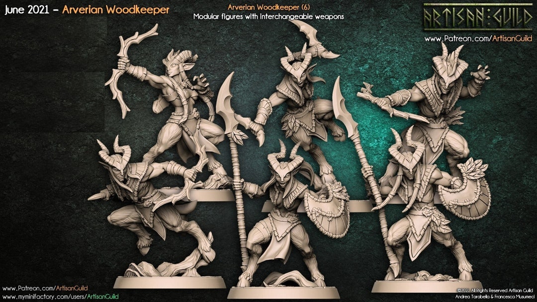 Satyr Warriors Dnd Miniature Tabletop RPG Dnd Mini D&D Figurines for ...