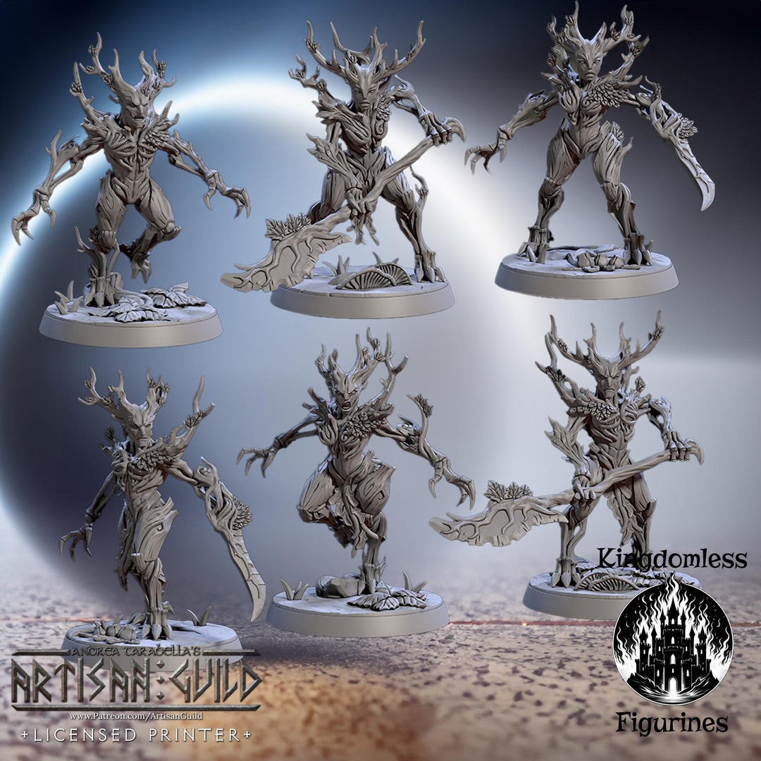 Forest Dryad Warriors Dnd Miniature: Artisan Guild RPG Mini - Etsy