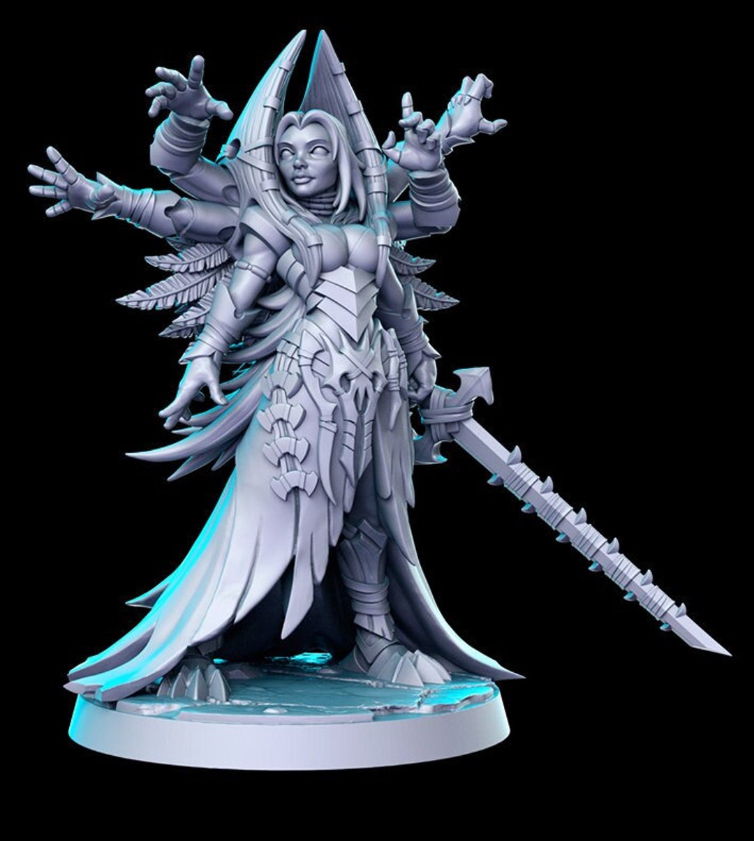 Kuj-la Priestess Dnd Miniature, Tabletop RPG Dnd Mini, D&D Figurines ...