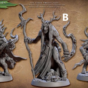 Forest Hags Dnd Miniature | Tabletop RPG Dnd Mini | D&D Figurines for ...