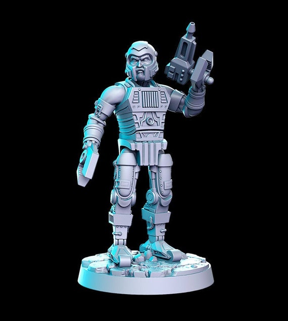Cyborg Dnd Miniature Tabletop RPG Dnd Mini D&D Figurines - Etsy