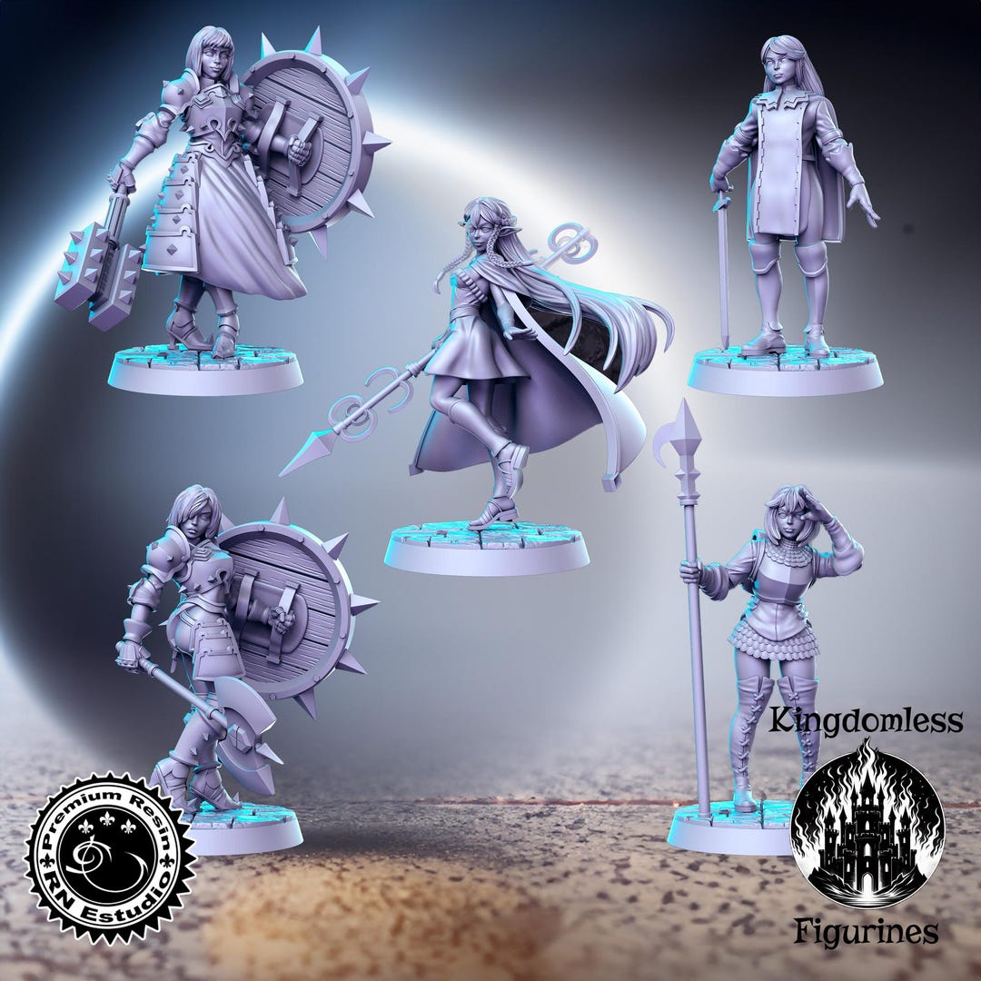 JRPG Vol 33 Miniature Set: Resin Fantasy Gaming Miniatures - Etsy