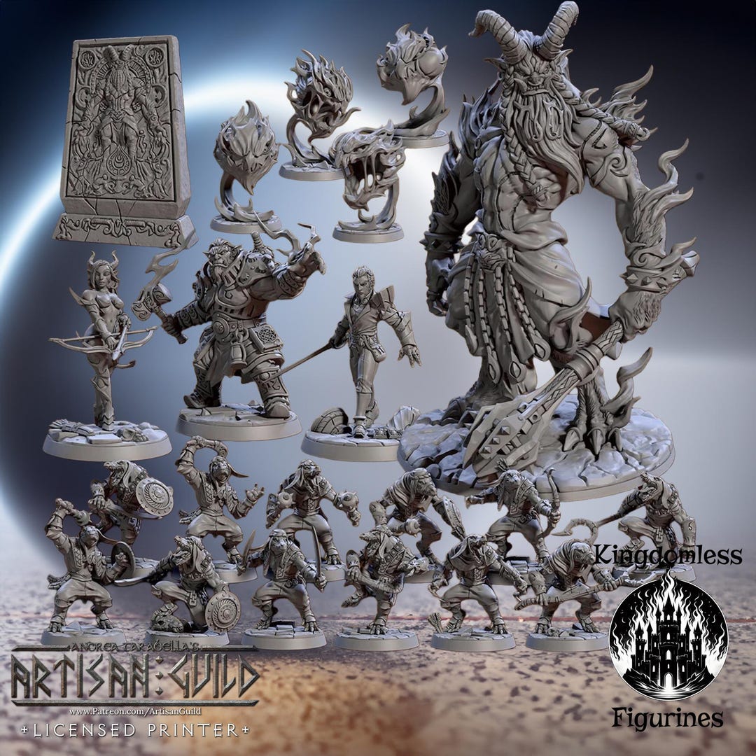 Temple of Ifrit Miniature Set | Artisan Guild Dnd Miniatures - Etsy