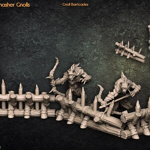 Gnoll Wooden Barricade Set Dnd Miniature Tabletop RPG Dnd Mini D&D ...