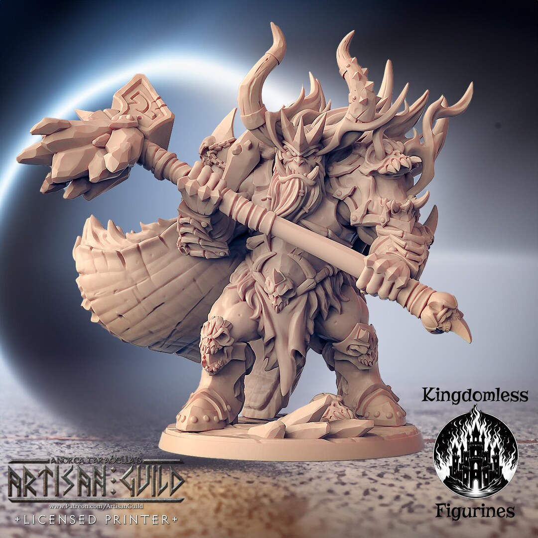 Ogre Barbarian Mini | Dnd Tabletop RPG Miniature | D&D Figurines ...