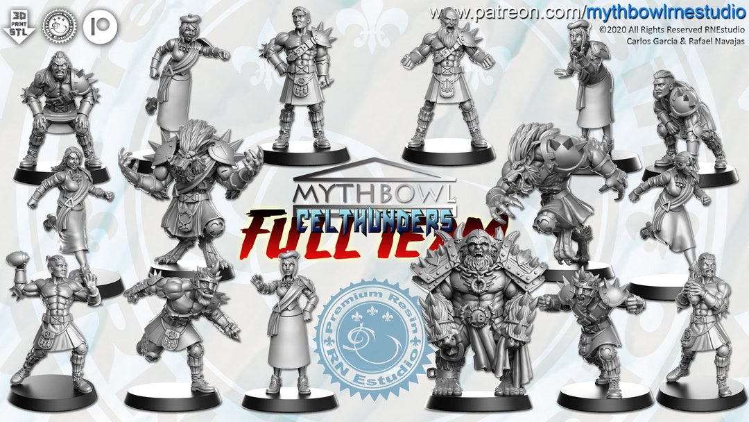 Mythbowl Celthunder Dnd Miniature, Tabletop RPG Dnd Mini, D&D Figurines ...