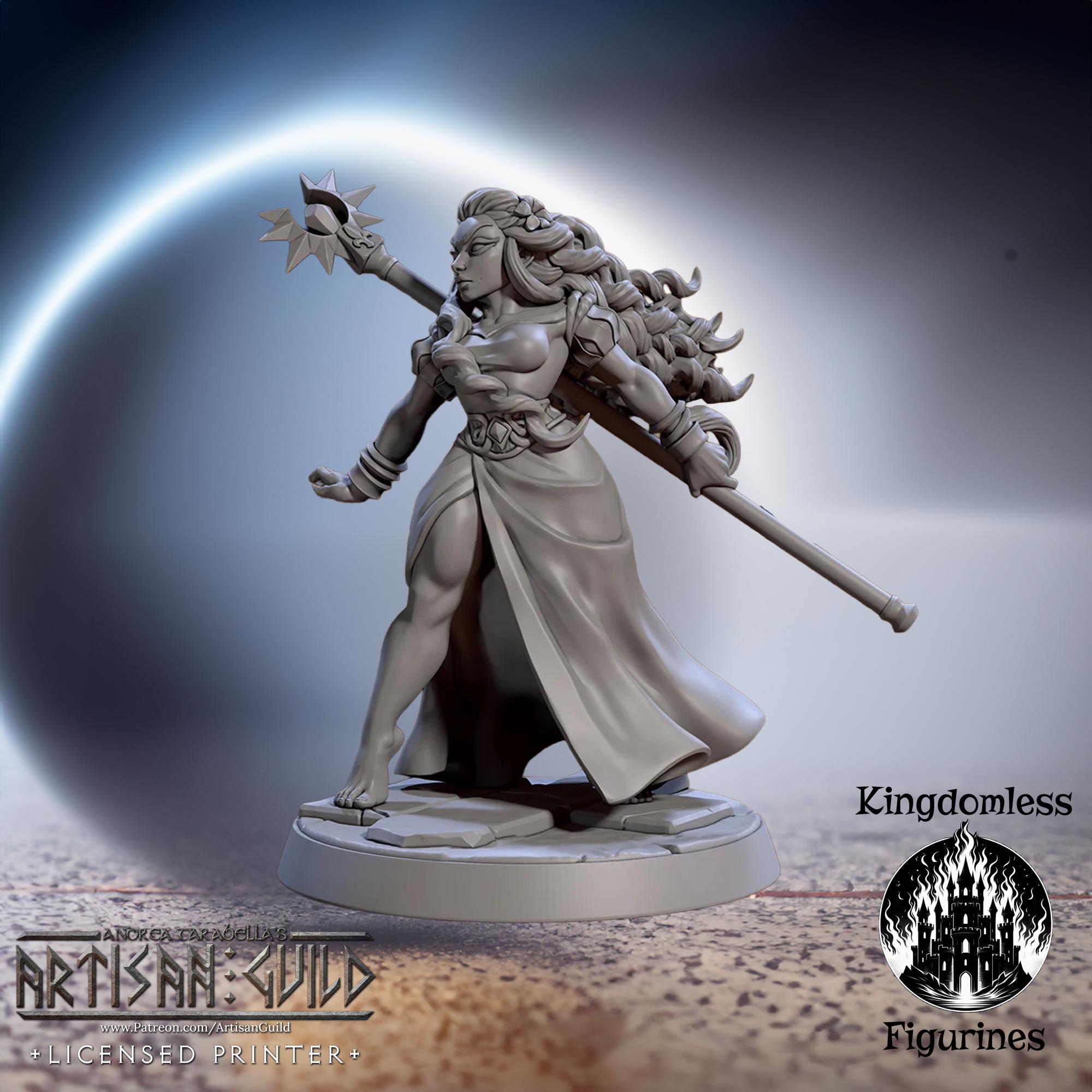 Female Mage Pinup Dnd Miniature, Tabletop RPG Dnd Mini, D&D Figurines ...