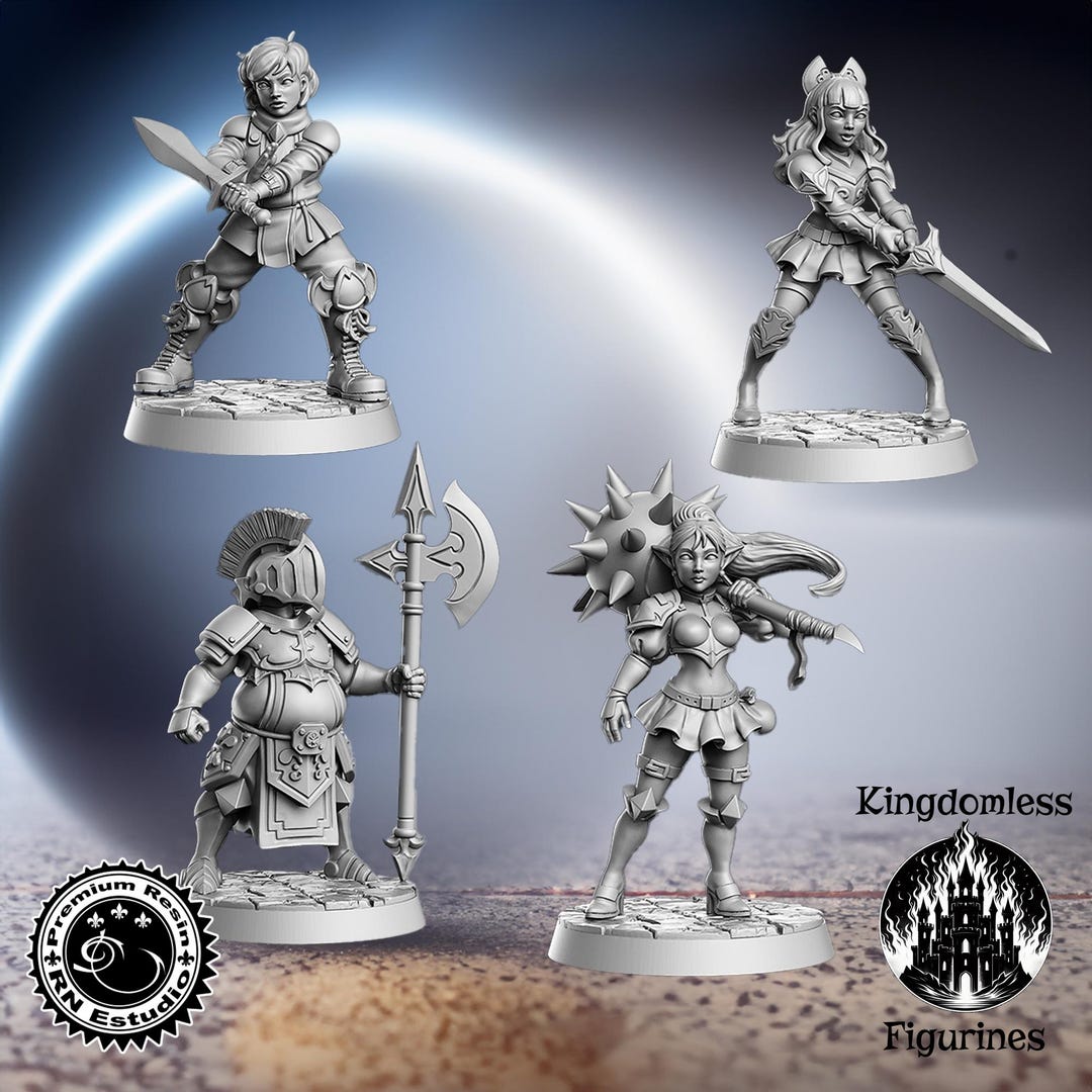 Child Explorers Set Dnd Miniature, Tabletop RPG Dnd Mini, D&D Figurines ...