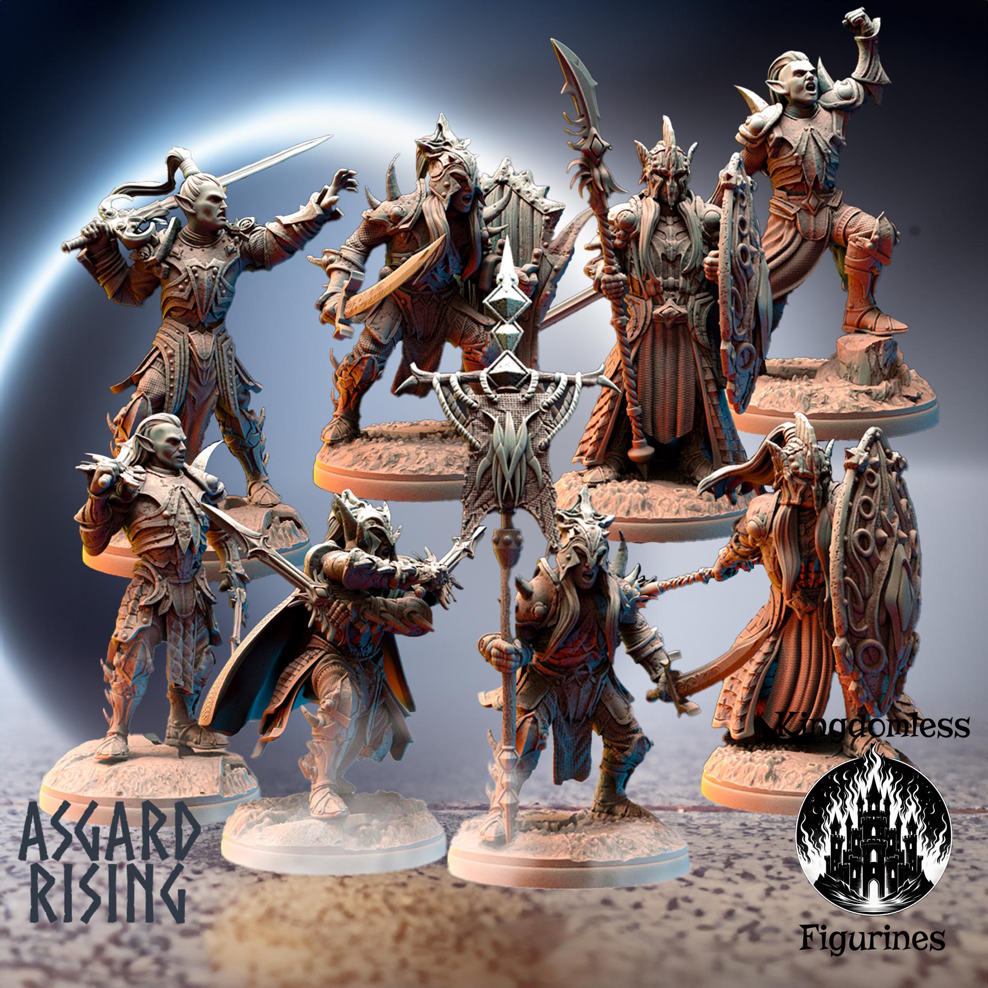 Underdark Dnd Miniature Set: Asgard Rising Tabletop RPG Miniatures - Etsy