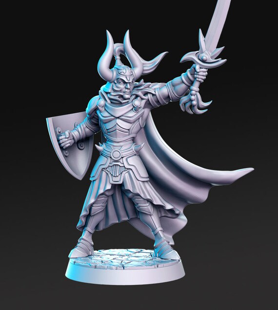 Demon Warrior Dnd Miniature Tabletop RPG Dnd Mini D&D | Etsy