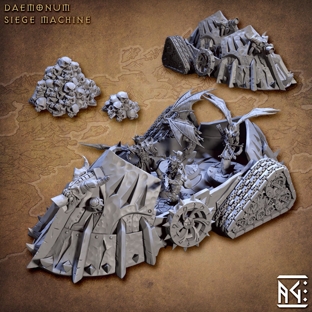 Demon Siege Machine Dnd Miniature Tabletop RPG Dnd Mini D&D Figurines ...